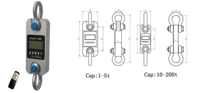 Overhead Transmission Line 5 Ton Electronic Wireless Dynamometers